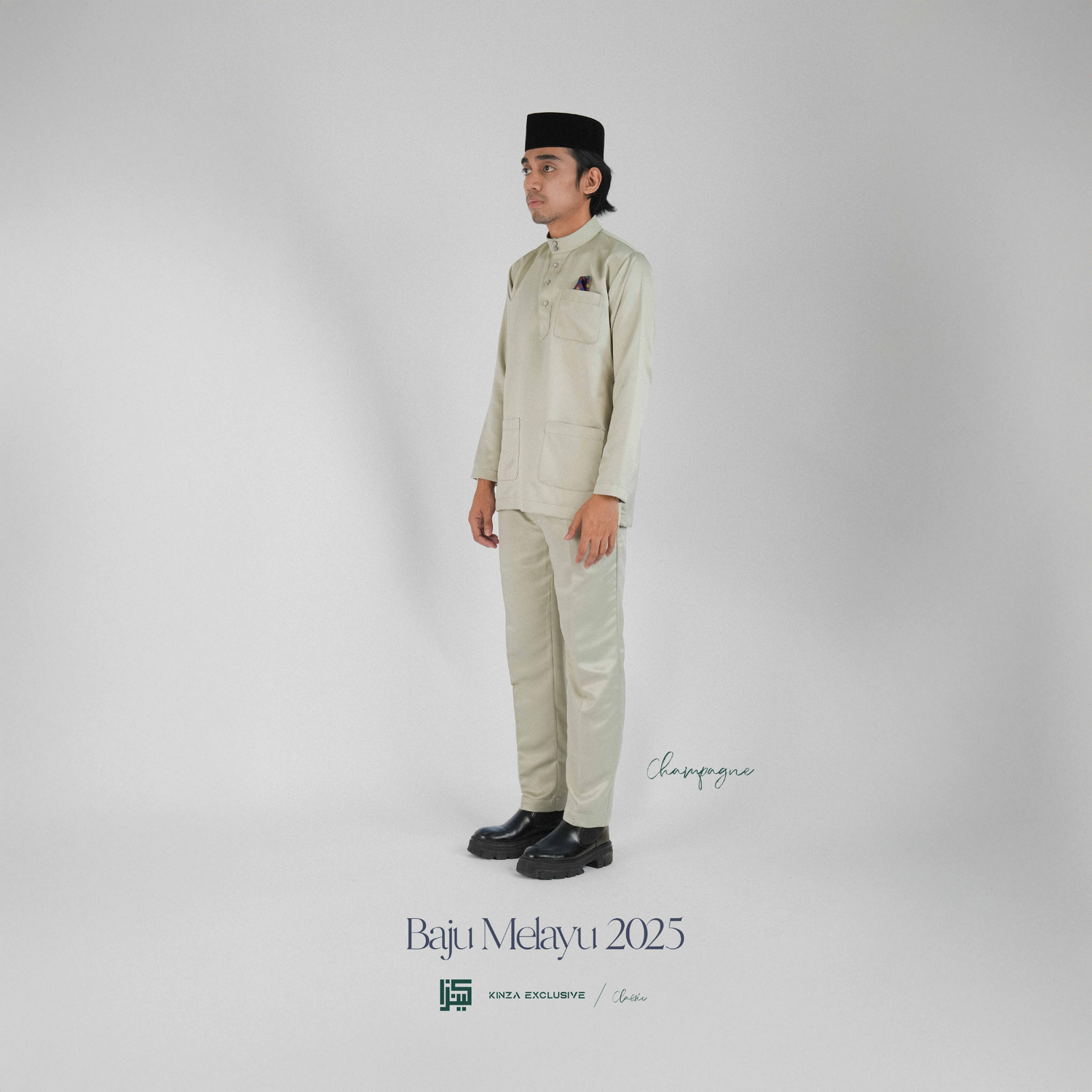 [NEW] Classic Baju Melayu Kinza Premium PASTEL COLOR [FREE PREMIUM BUT ...