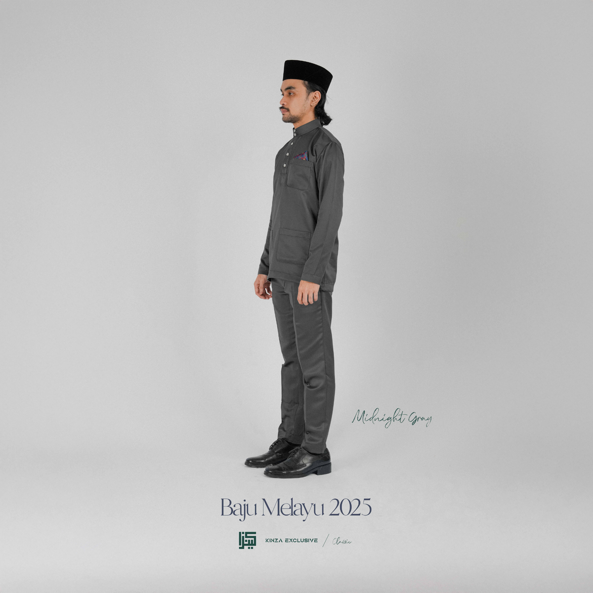 [NEW] Classic Baju Melayu Kinza Premium BOLD COLOR [FREE PREMIUM BUTAN ...