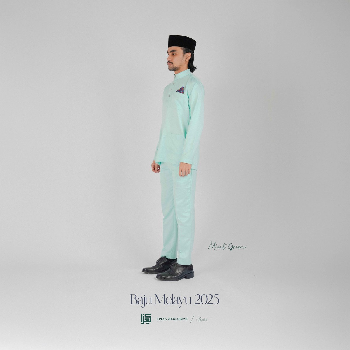 [NEW] Classic Baju Melayu Kinza Premium BOLD COLOR [FREE PREMIUM BUTAN ...