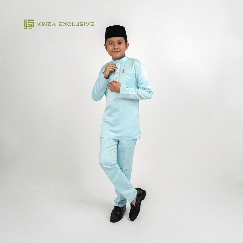 [PASTEL COLOR] Baju Melayu Kinza KIDS Premium [FREE BUTANG + HANDKERCH ...